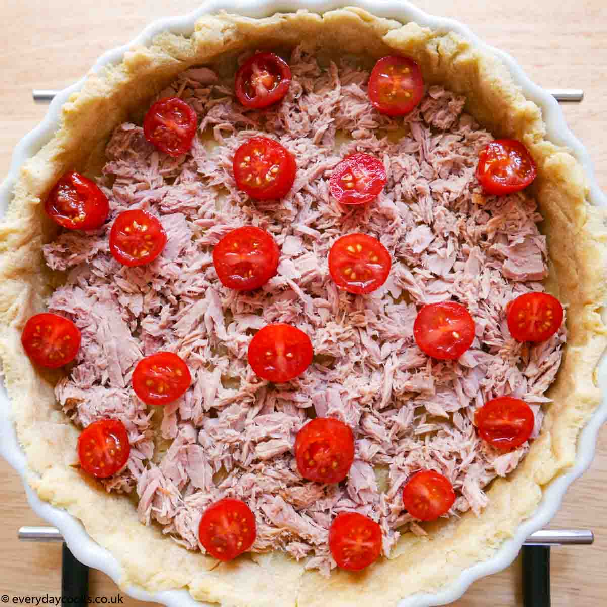 Tuna and Tomato Quiche | Everyday Cooks