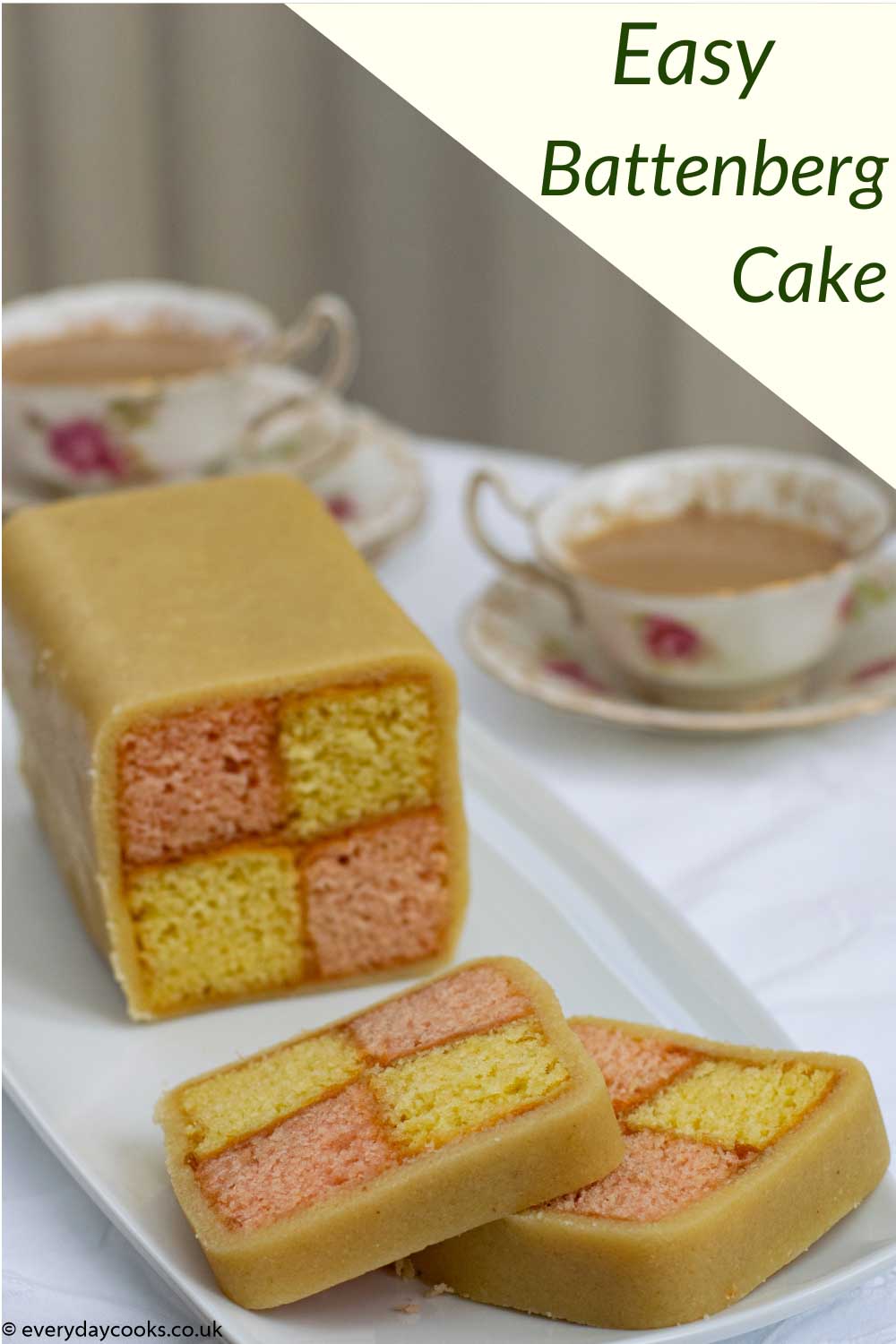 Easy Battenberg Cake | Everyday Cooks